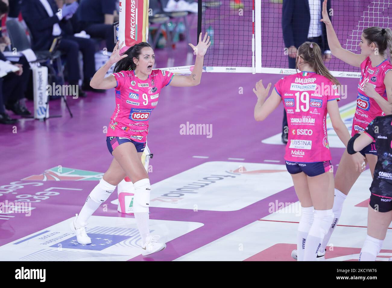 Caterina Bosetti (Igor Gorgonzola Novara) exultation during the ...