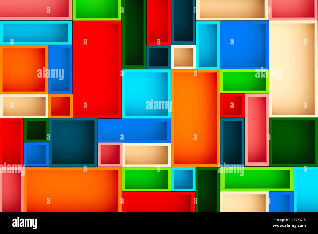 colorful lego background, 3d render Stock Photo - Alamy