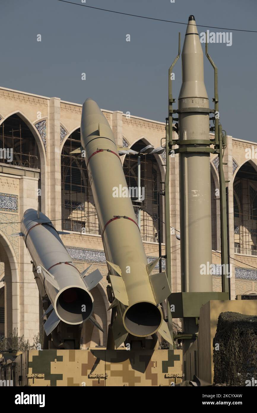 Iranian Qiam short-range surface-to-surface ballistic missile (R ...