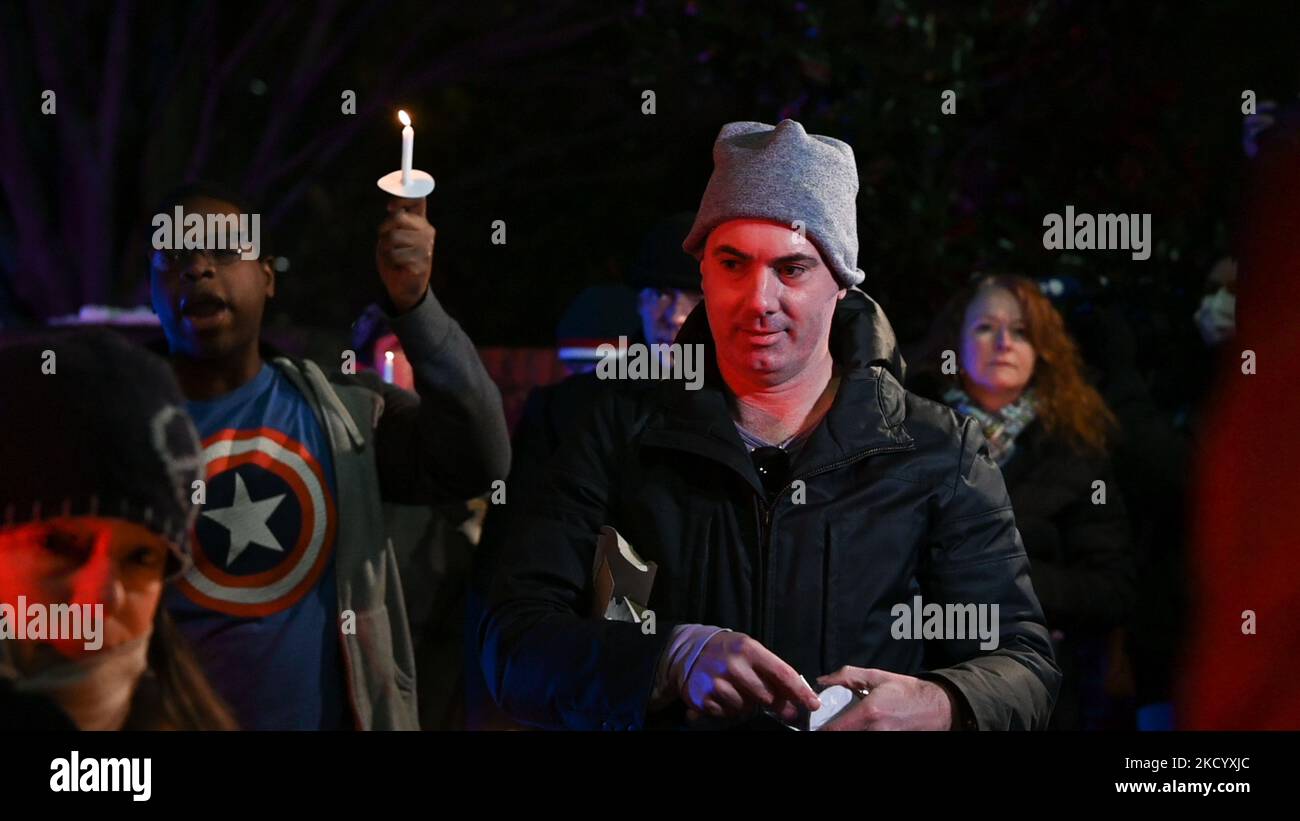 Matt Braynard's Look Ahead America holds vigil with Ashli Babbitt's mother at DC Jail calling ...
