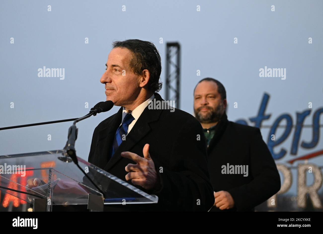 Jamie Raskin during a demonstration of the for those injured and killed ...