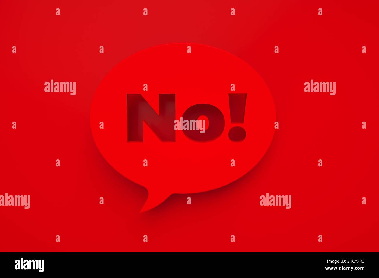 No sign showing negative answer or decision, disagreement, rejection ...