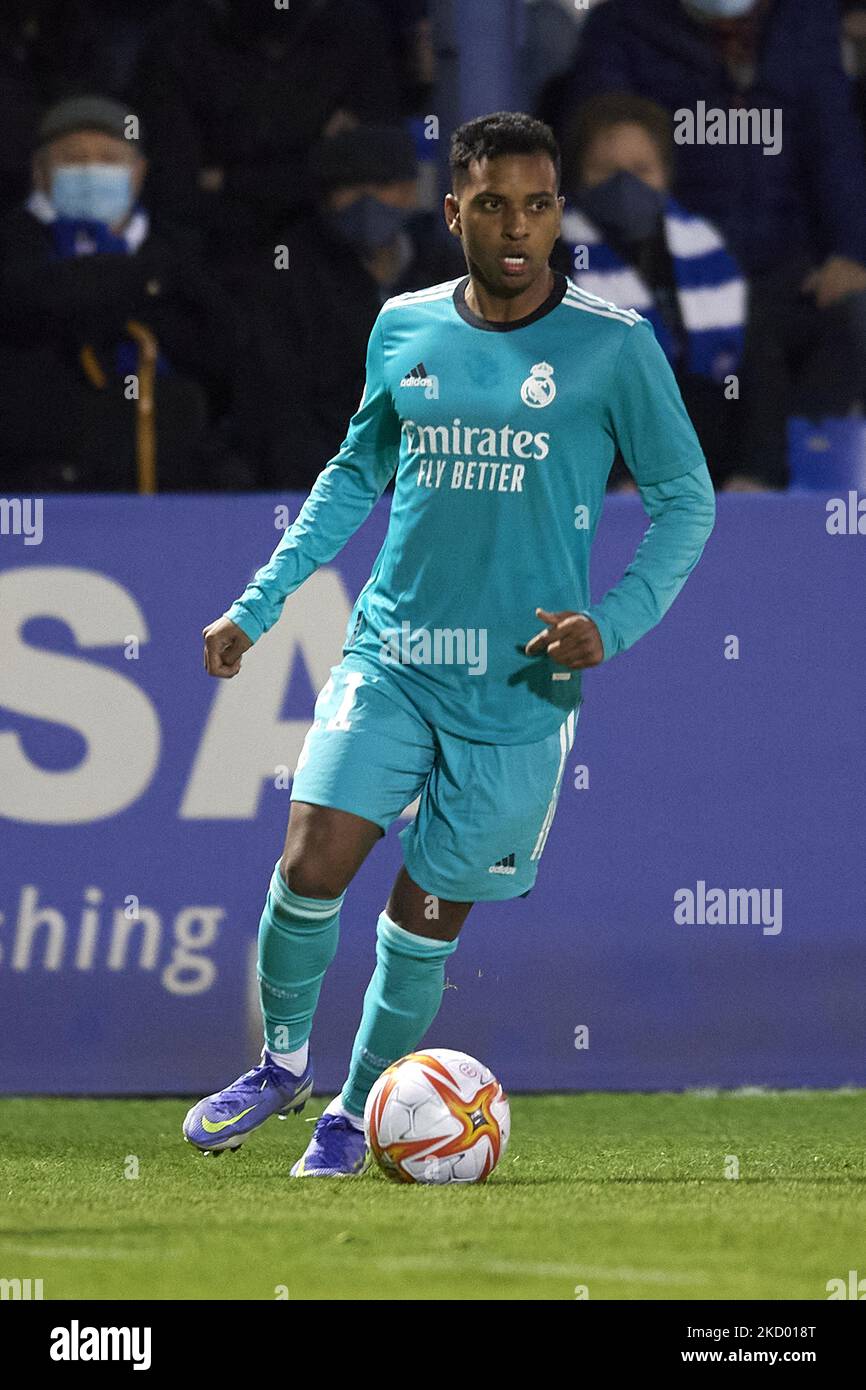 Rodrygo of Real Madrid in action during the round of 32 of the Copa del ...