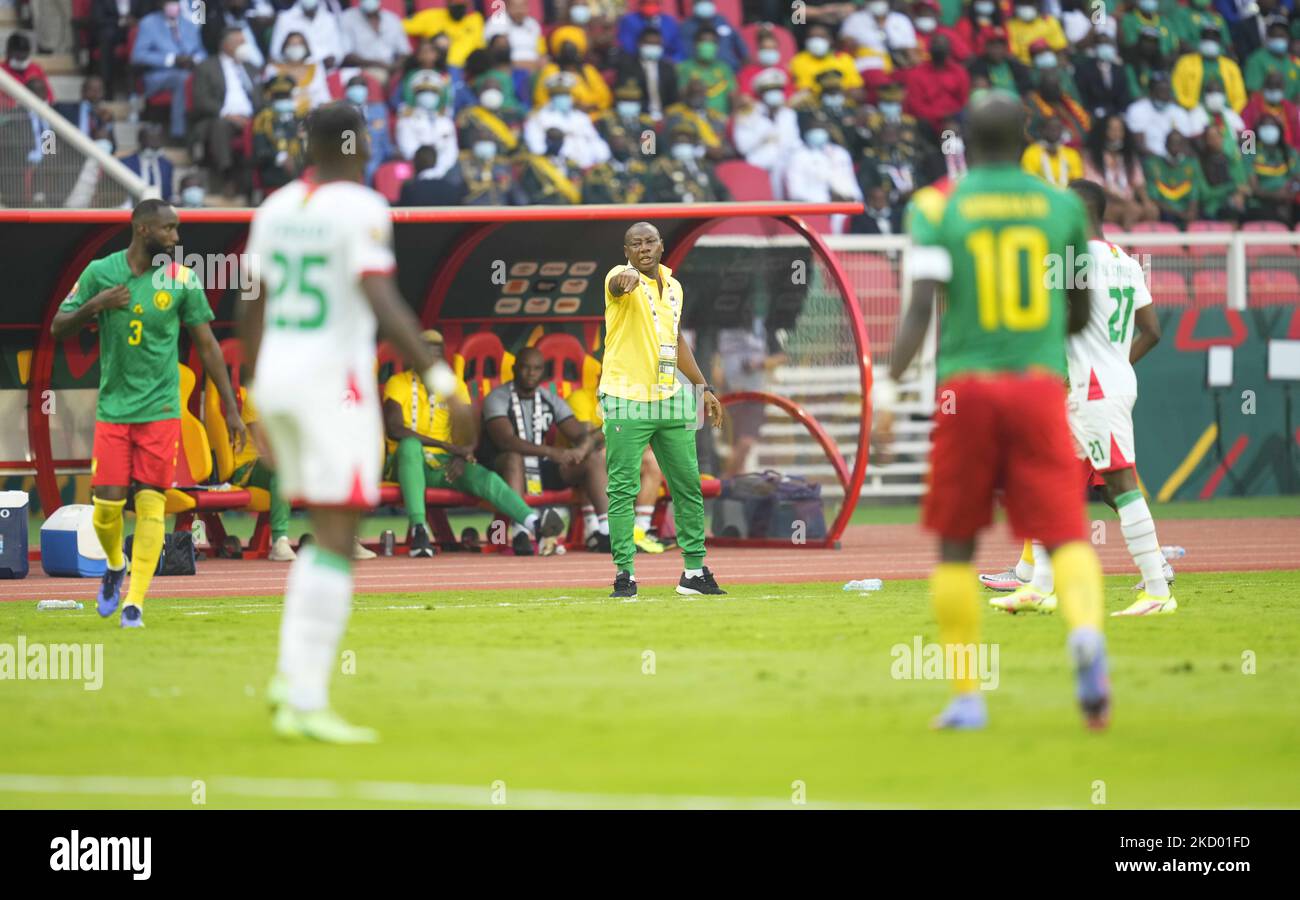 Kamou Malo of Burkina Faso during Cameroon against Burkina Faso ...