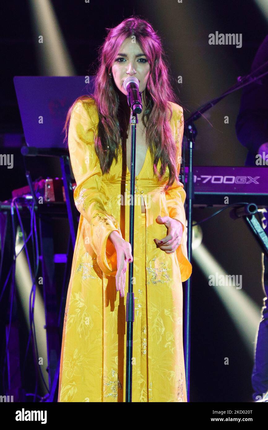Spanish singer Ana Guerra performs on stage during 'Mas Fuertes Que El ...