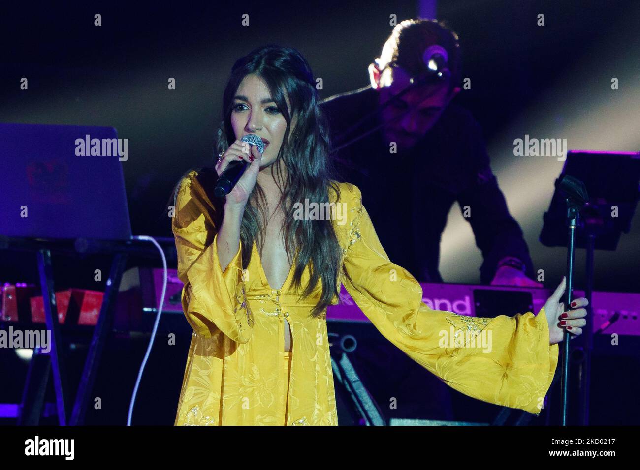 Spanish singer Ana Guerra performs on stage during 'Mas Fuertes Que El ...