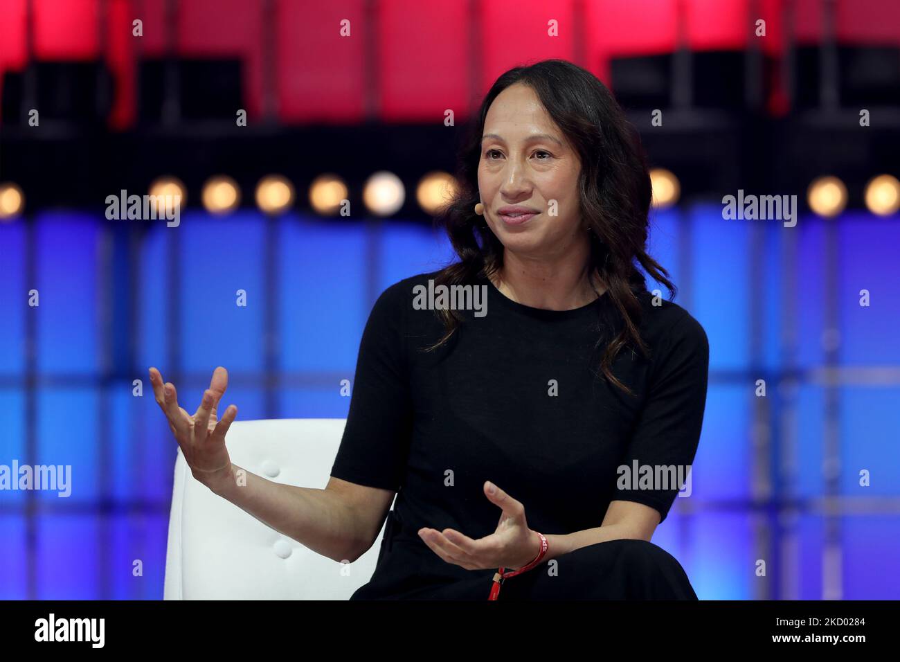 Lisbon, Portugal. 4th Nov, 2022. Meta's Head of Product Naomi Gleit ...