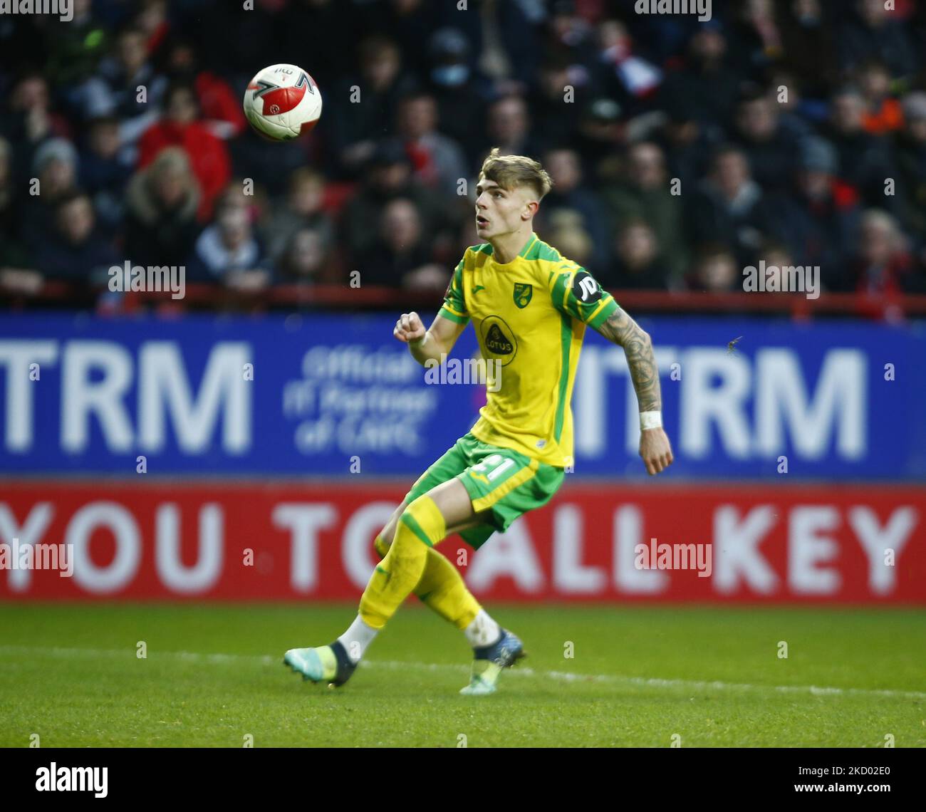 Brandon Williams of Norwich City (on loan from Manchester United ...