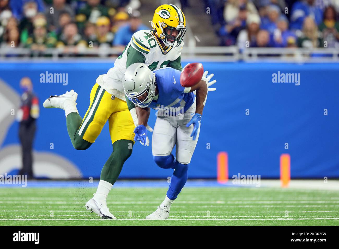 Green Bay Packers linebacker Tipa Galeai (40) blocks the pass to ...