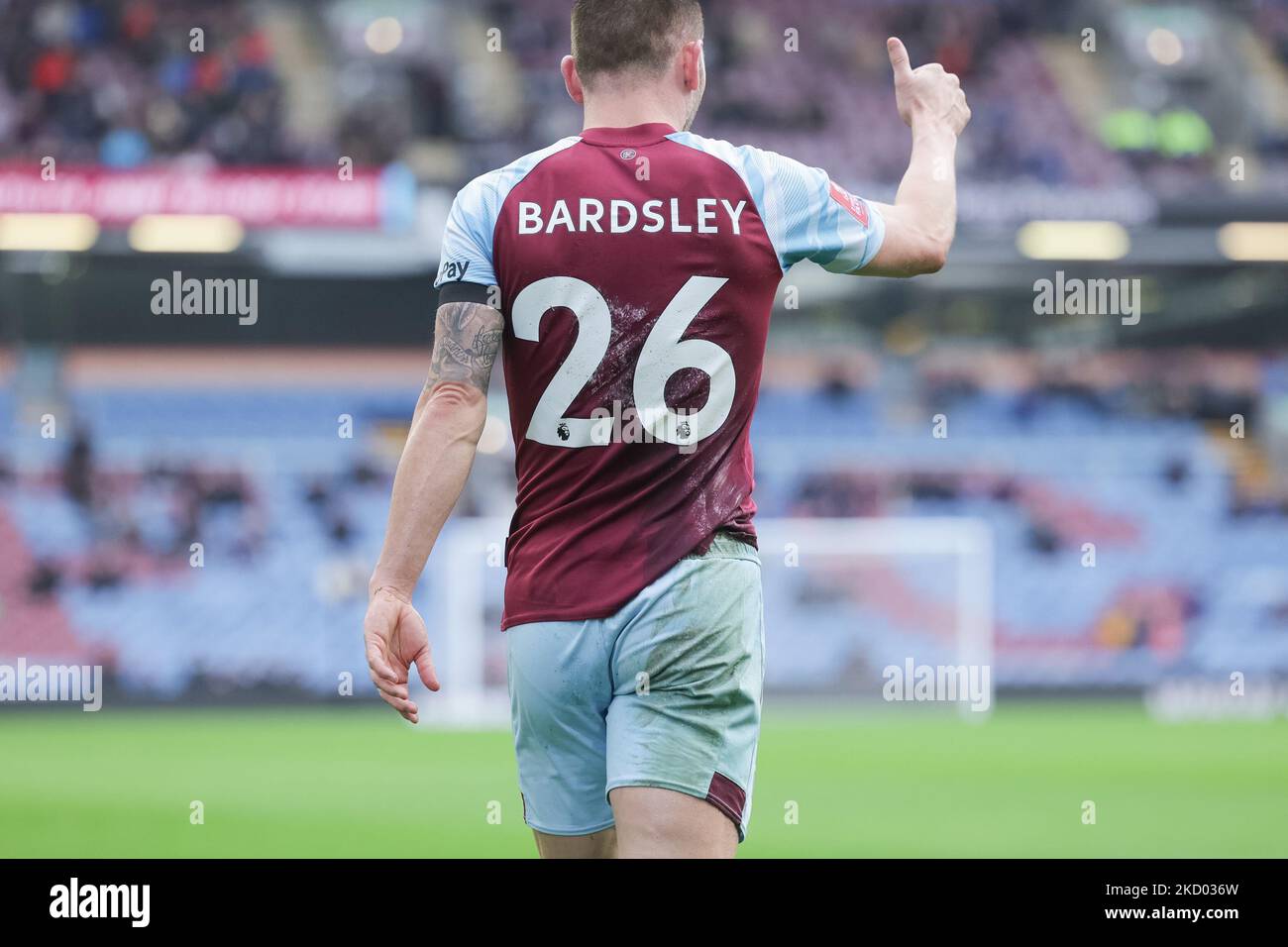 Phillip Bardsley of Burnley gives the thumbs up during the FA Cup match ...