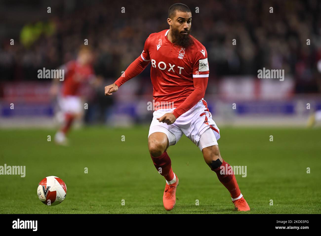 Lewis Grabban of Nottingham Forest in action during the FA Cup Third ...