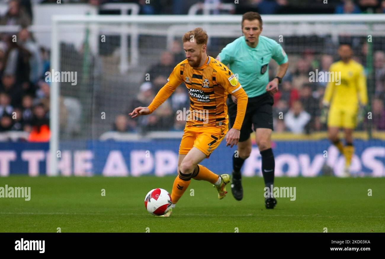 Cambridge United's James Brophy breaks forward during the FA Cup match ...