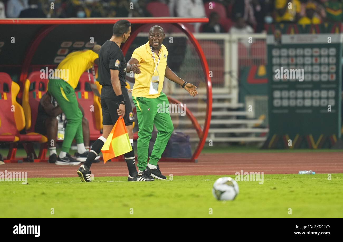 Kamou Malo of Burkina Faso during Cameroon against Burkina Faso ...