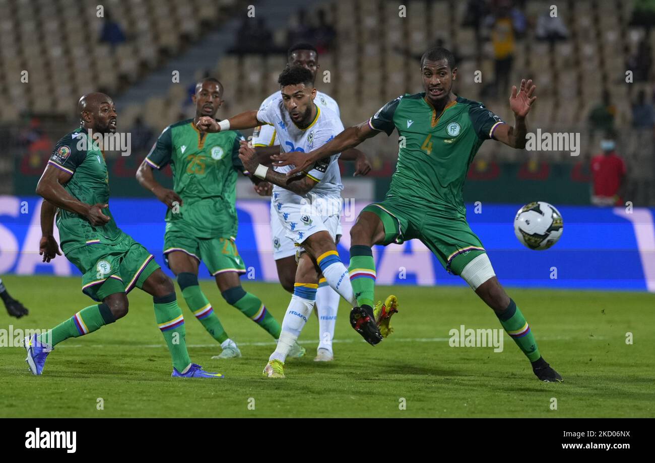 Denis Bouanga of Gabon during Gabon against Comoros, African Cup of ...