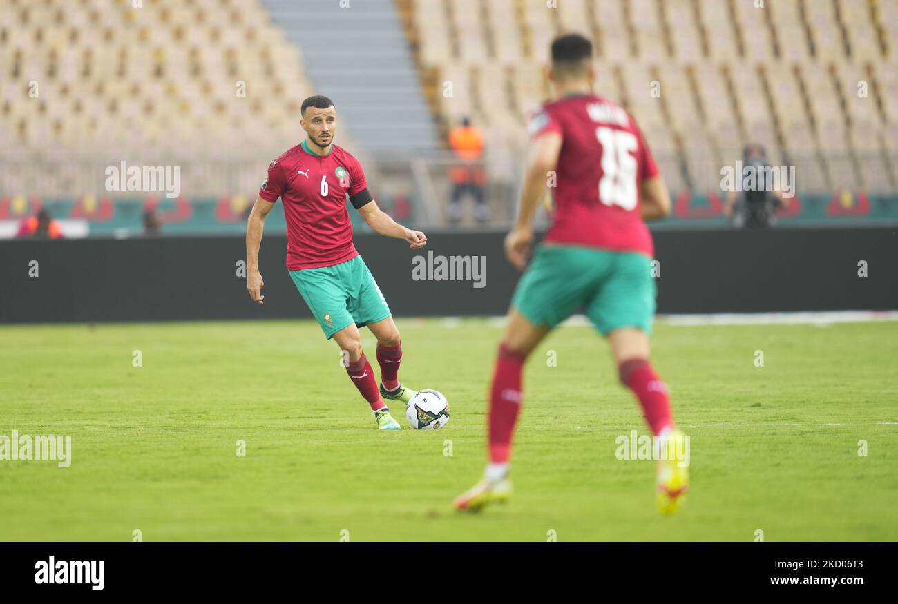 Romain Saïss (captain) of Morocco during Ghana against Morocco, African ...