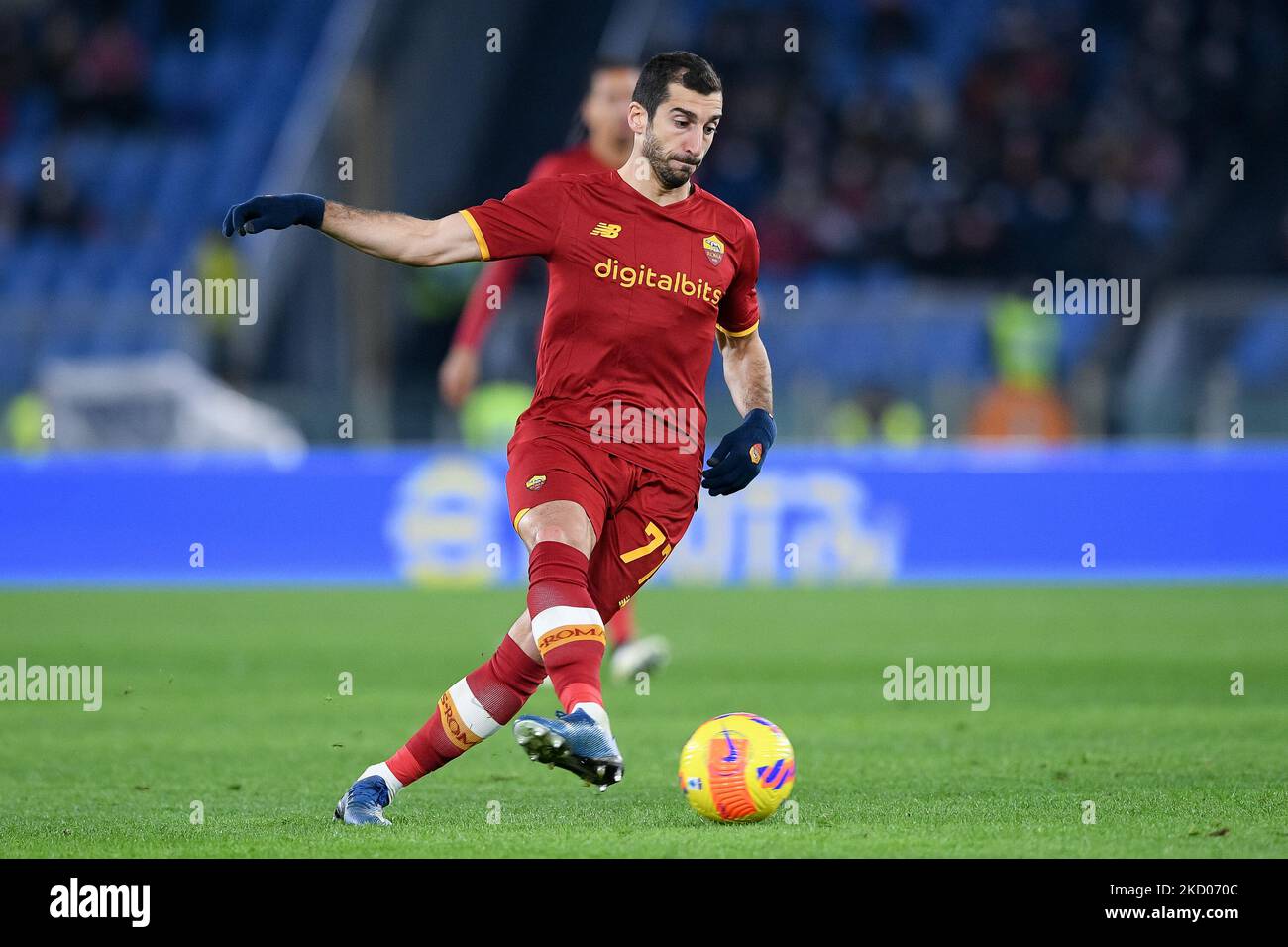 Henrikh Mkhitaryan of AS Roma during the Serie A match between AS Roma ...