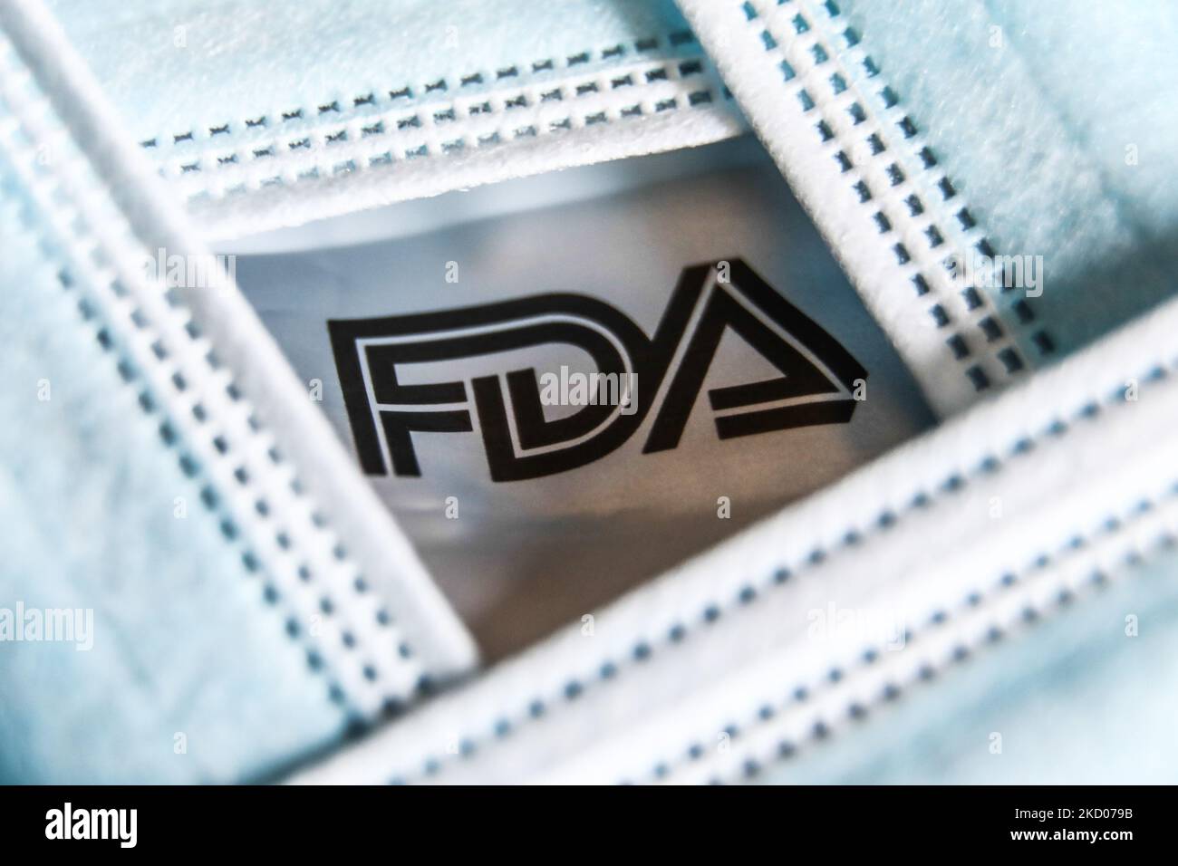FDA logo and protective face masks are seen in this illustration photo ...