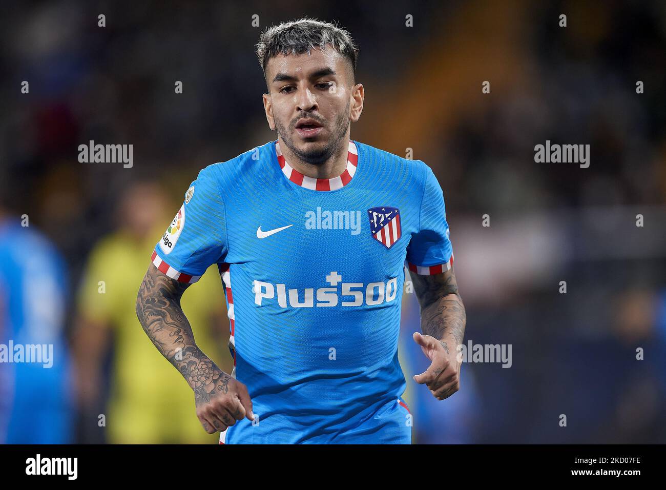 Angel Correa of Atletico Madrid during the La Liga Santader match ...