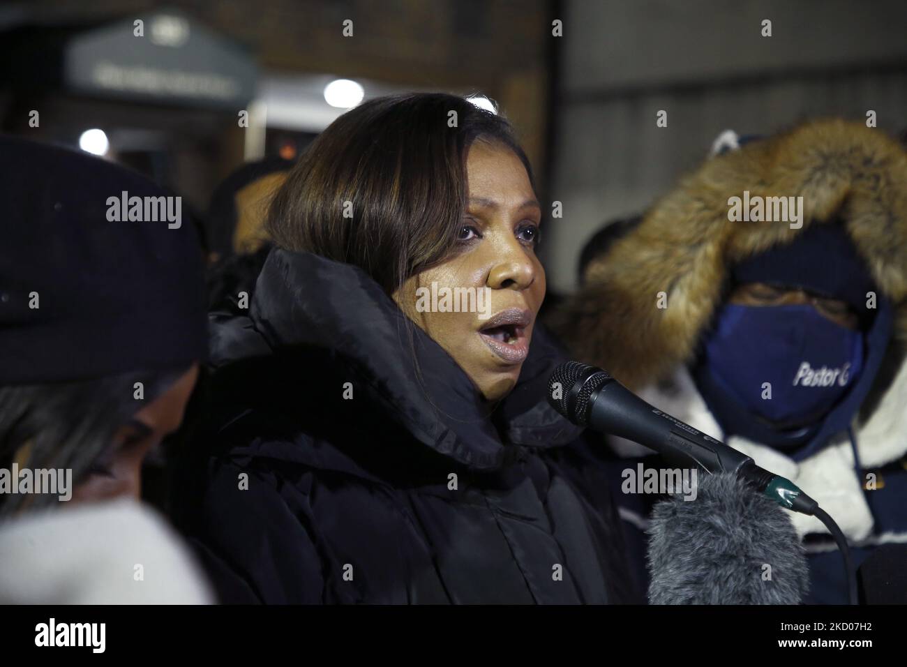 New York Attorney General Letitia James Speaks During A Vigil In Front new-york-attorney-general-letitia-james-speaks-during-a-vigil-in-front