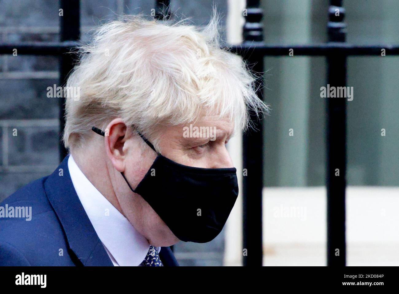 British Prime Minister Boris Johnson leaves 10 Downing Street for his ...