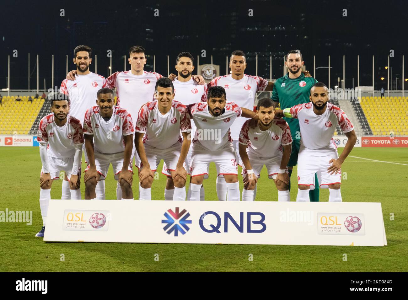 Al-Shamal first team before the Qatar Stars League match between Qatar ...