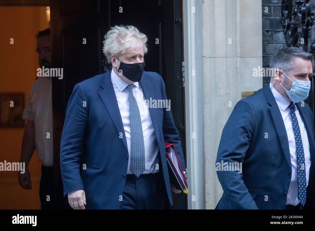 Prime Minister Boris Johnson leaves Number 10 Downing Street For PMQs ... Prime Minister Boris Johnson leaves Number 10 Downing Street For PMQs ...