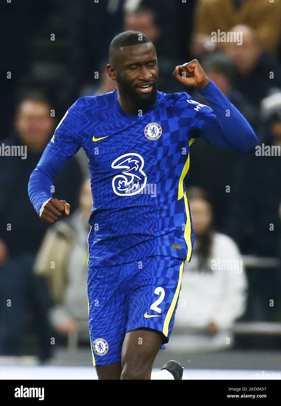 Chelsea's Antonio Rudiger celebrates his goal during Carabao Cup Semi ...
