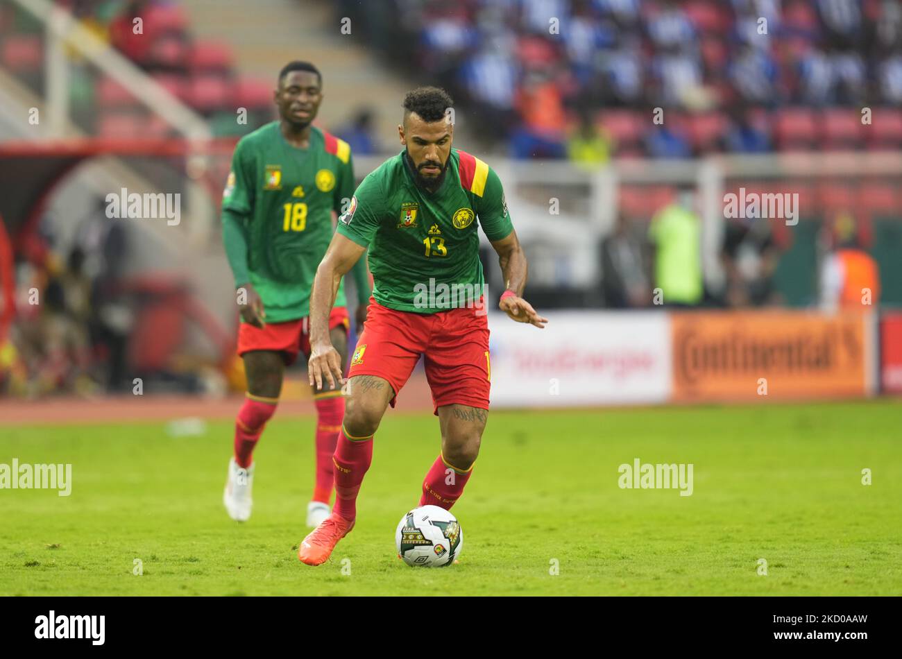 Eric Maxim Choupo-Moting of Cameroon during Cameroon against Ethiopia ...