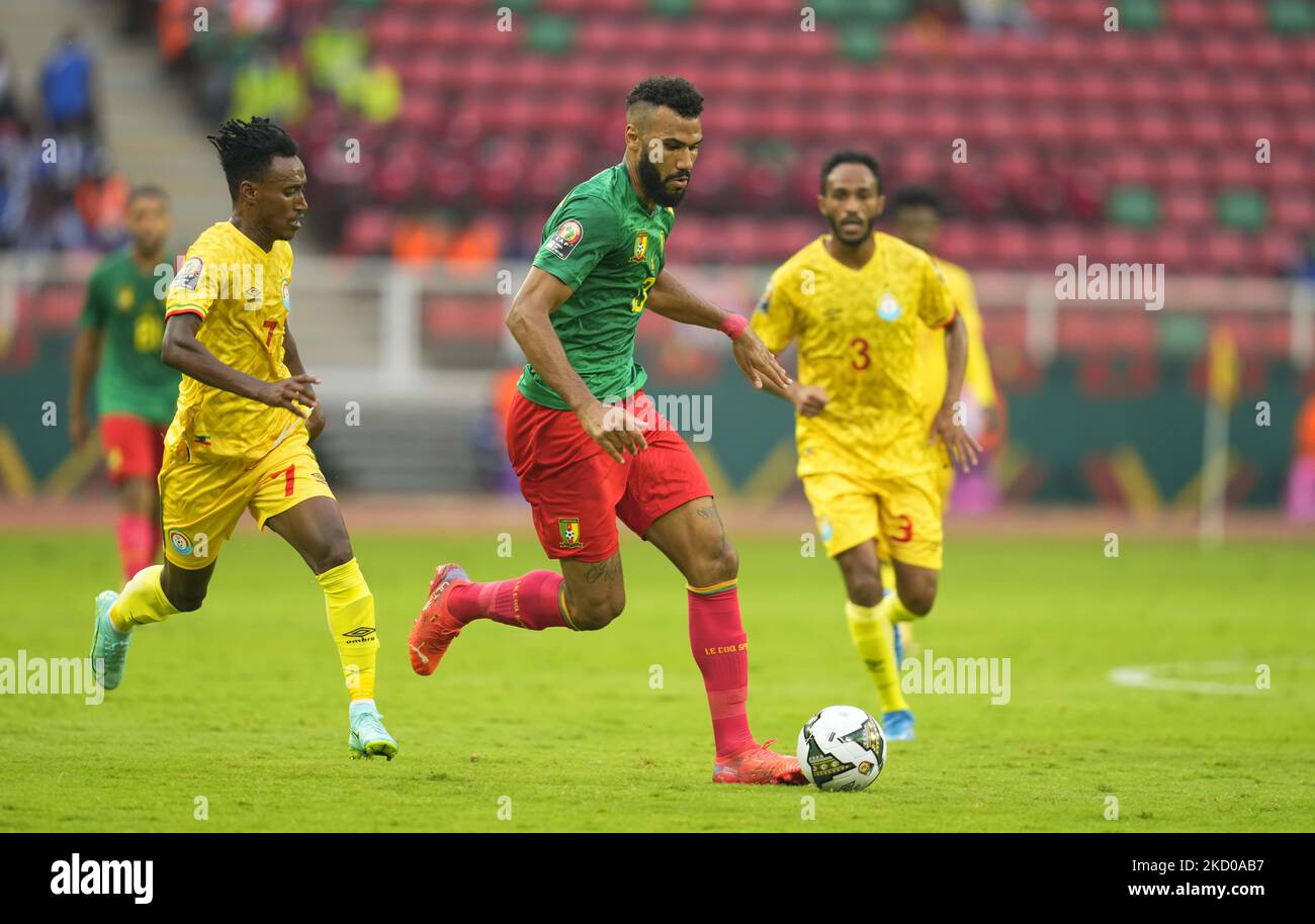 Eric Maxim Choupo-Moting of Cameroon during Cameroon against Ethiopia ...