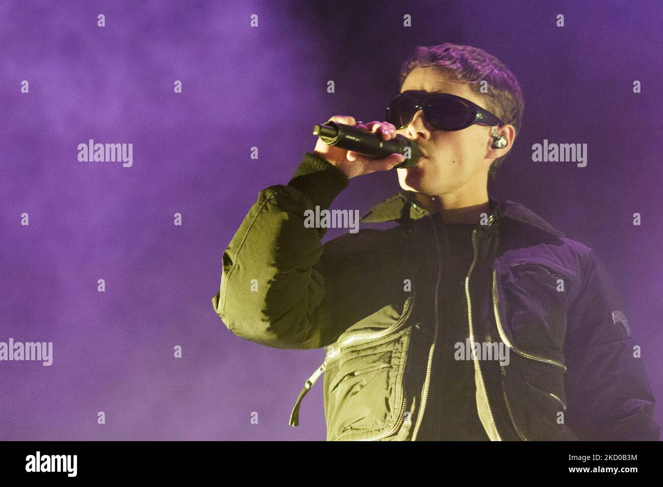 Spanish singer Sen Senra performs during his concert at the Wizcenter ...
