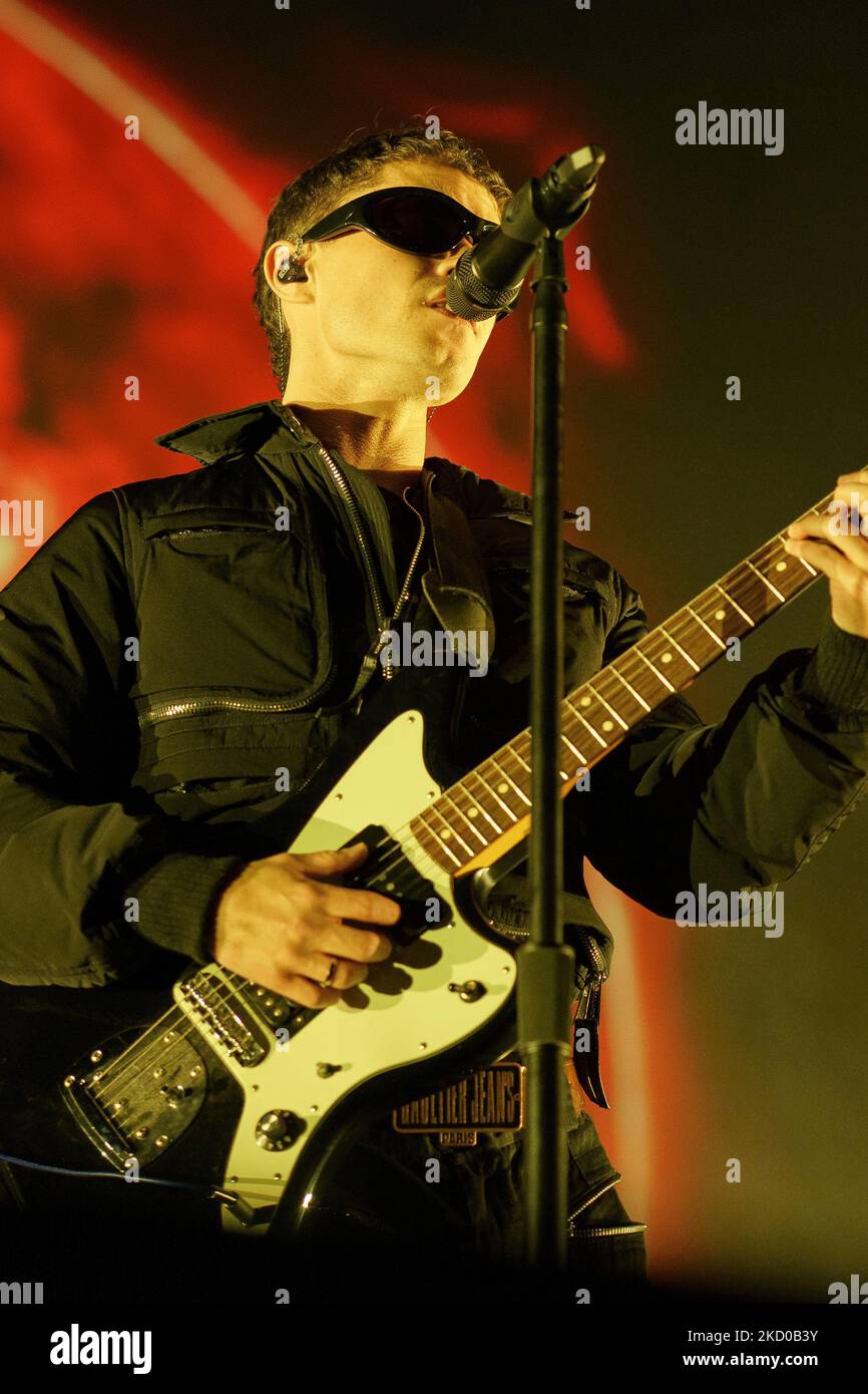 Spanish singer Sen Senra performs during his concert at the Wizcenter ...