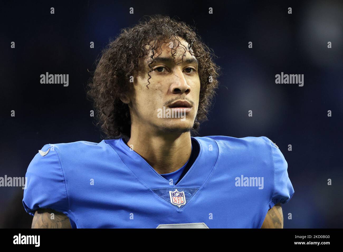 Detroit Lions wide receiver Josh Reynolds (8) walks off the field at ...