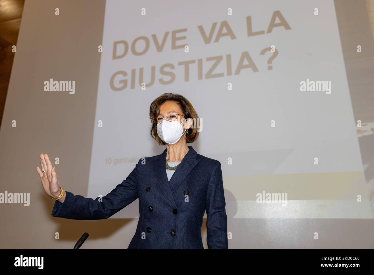 Italian Minister of Justice Marta Cartabia attends Dove Va La Giustizia ...