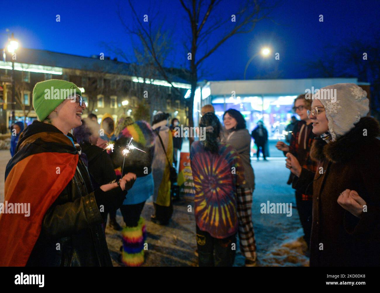 Members of the local LGBTQ2S+ supporters during the 'Pride Corner on ...