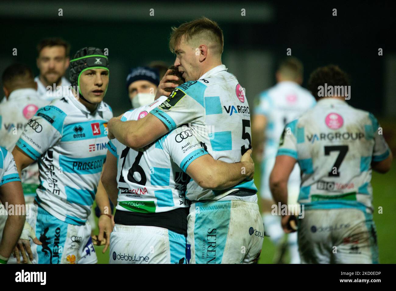 Federico Ruzza (Benetton Rugby) and Tomas Baravalle (Benetton Rugby ...