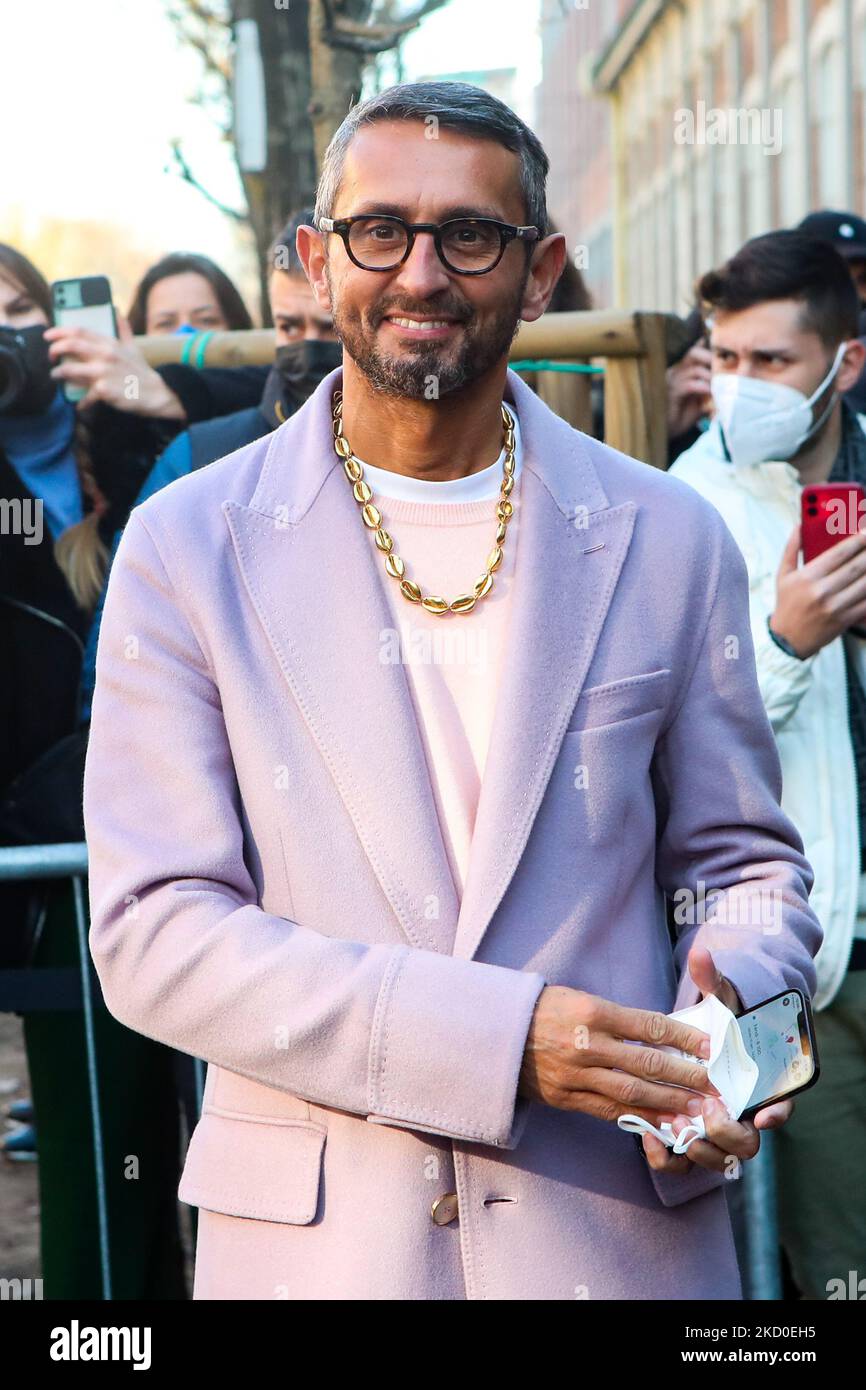 Simone Marchetti arrives at Fendi during the MFW 2022 in Milan, Italy ...