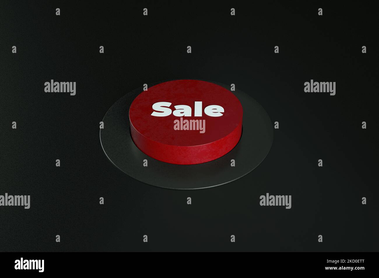 sale red button over black background, 3d render Stock Photo - Alamy