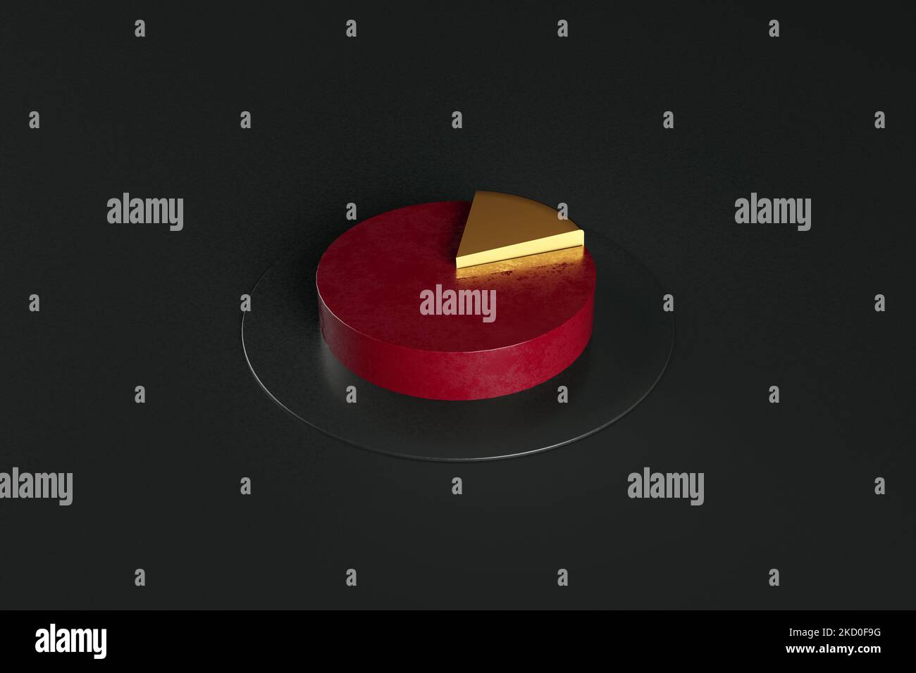 graphic with golden revenue over black background, 3d render Stock ...