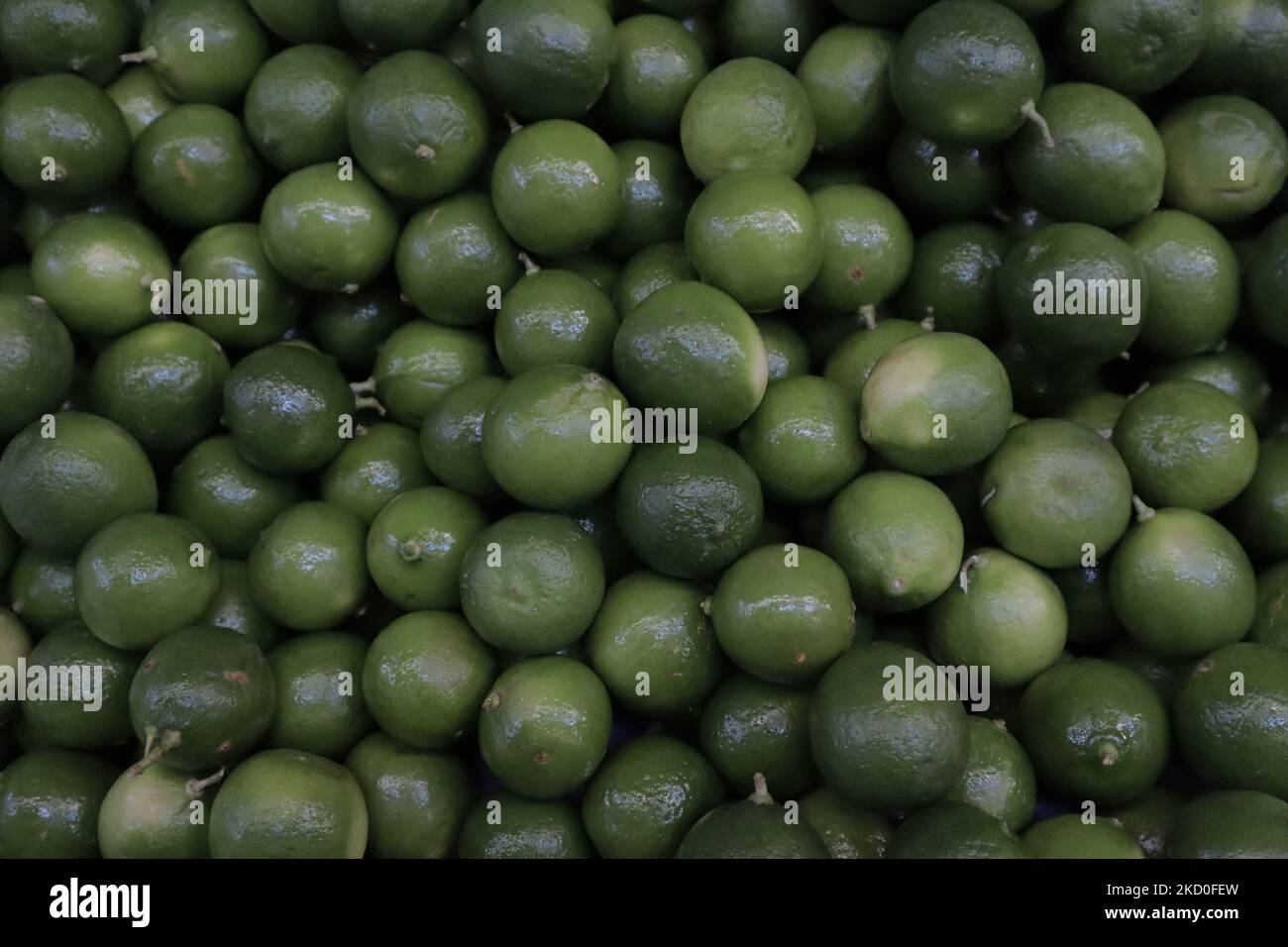 Sale of lemons in a market in Mexico City during the COVID-19 health ...