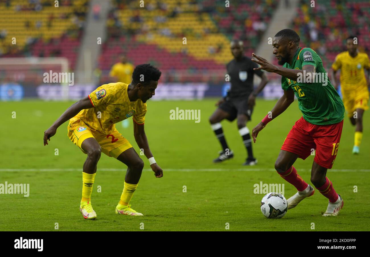 Karl Toko Ekambi of Cameroon and Suleman Hamid of Ethiopia during ...