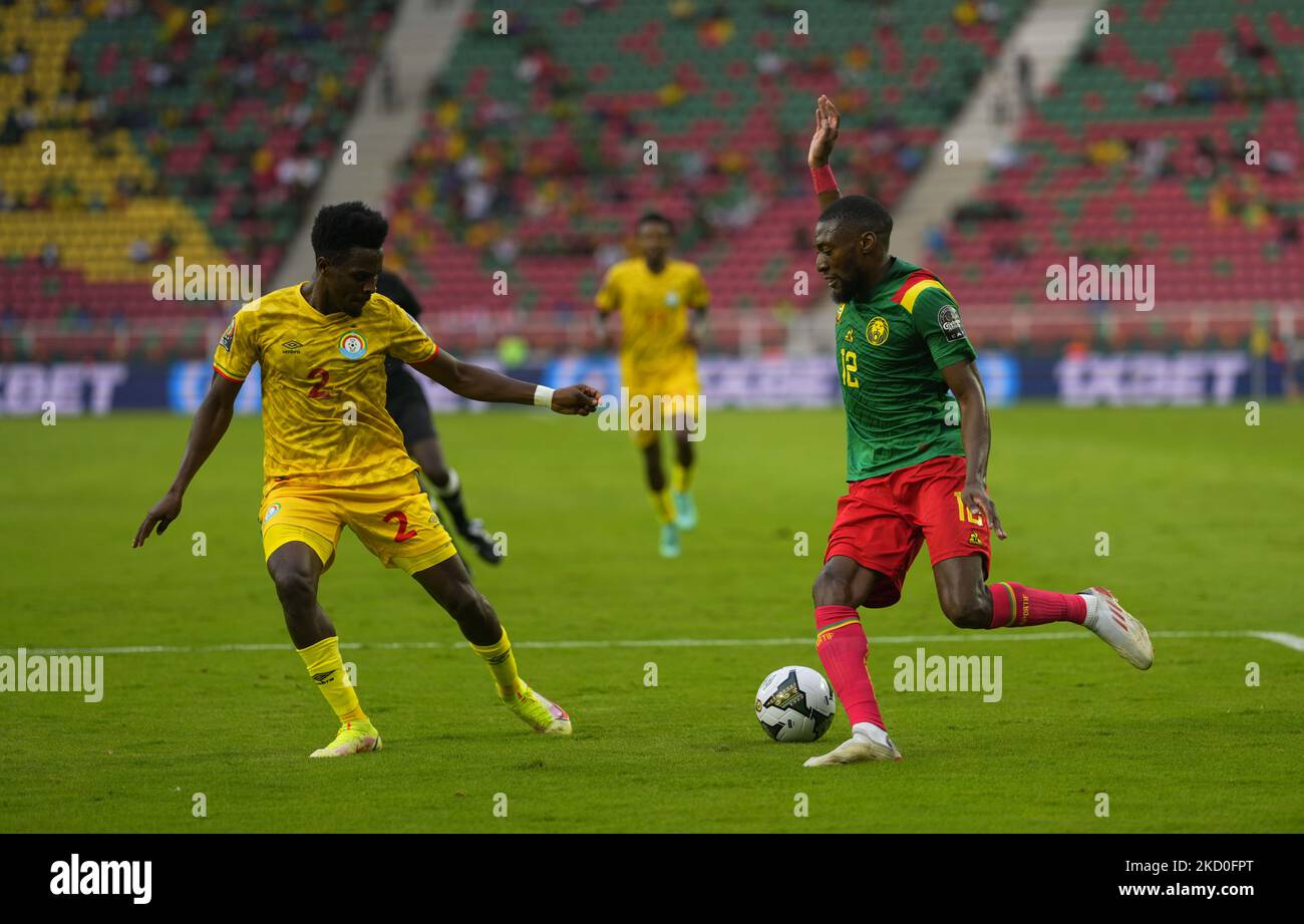 Karl Toko Ekambi of Cameroon and Suleman Hamid of Ethiopia during ...