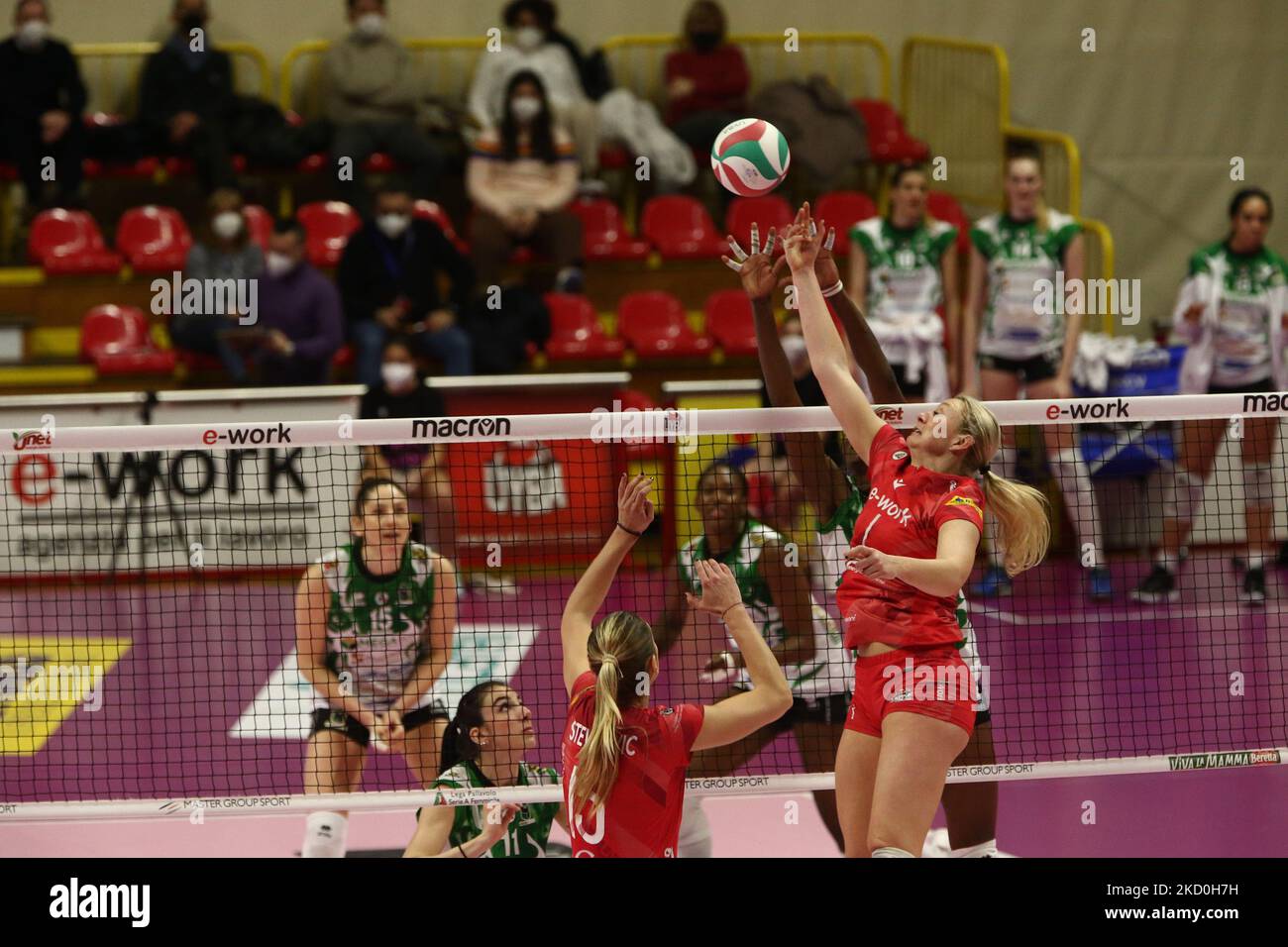 Jordyn Poulter during the Volleyball Italian Serie A1 Women match Unet ...