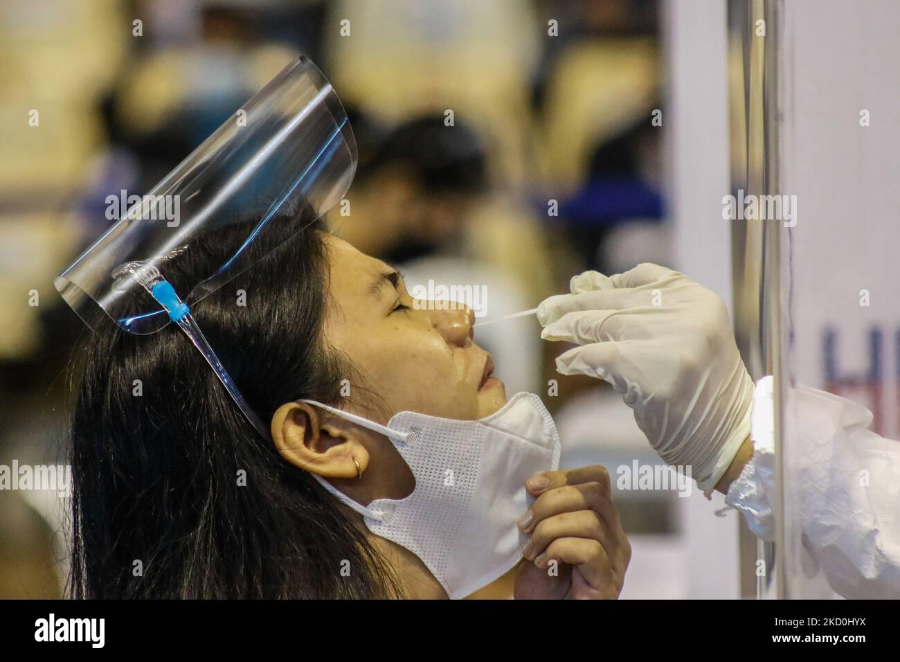 Residents of Antipolo City, Philippines took a free COVID-19 antigen ...