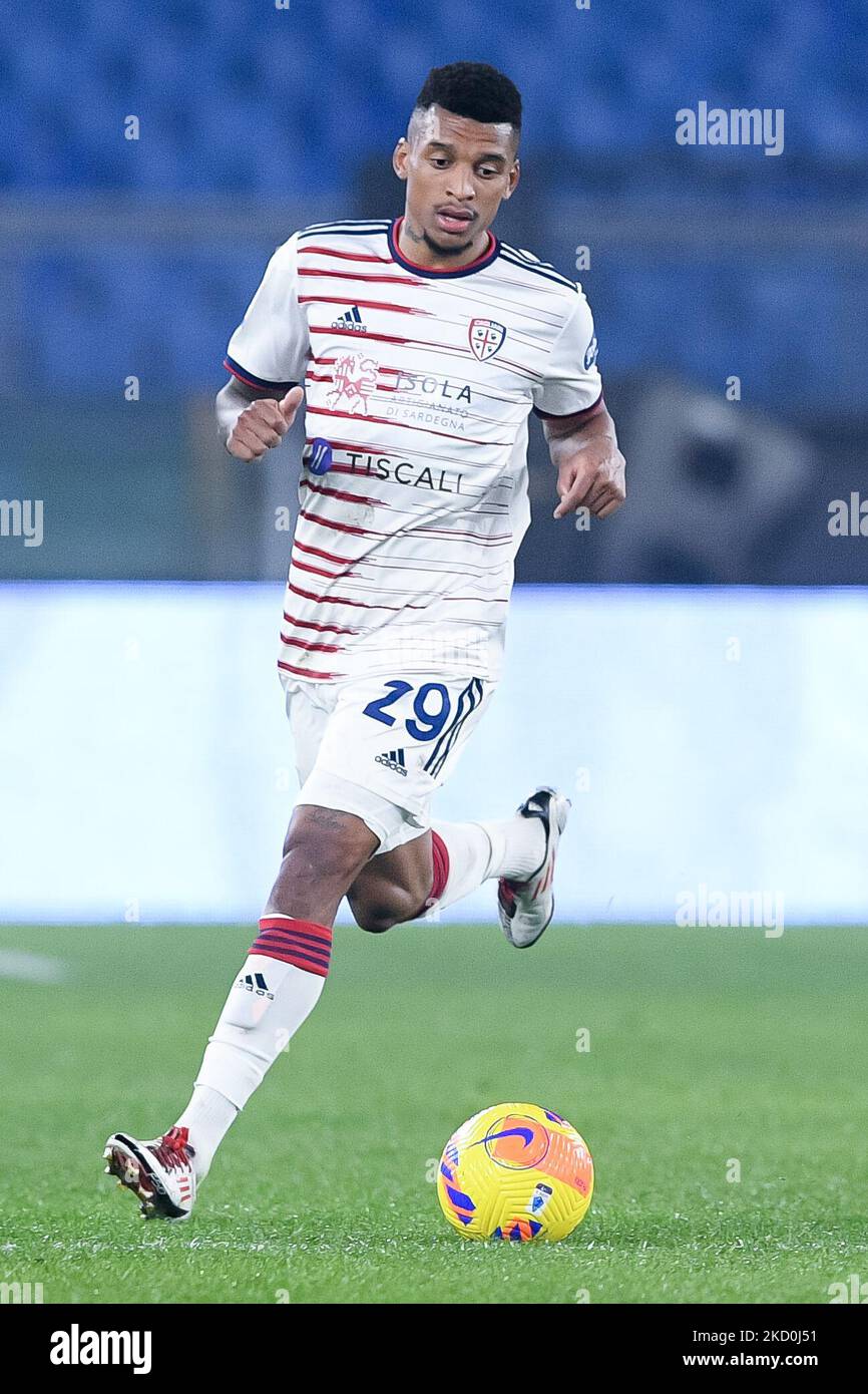 Dalbert of Cagliari Calcio during the Serie A match between AS Roma and ...