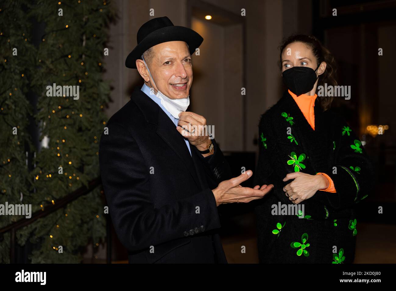Jeff Goldblum leaves his hotel during the Milan Men's Fashion Week ...