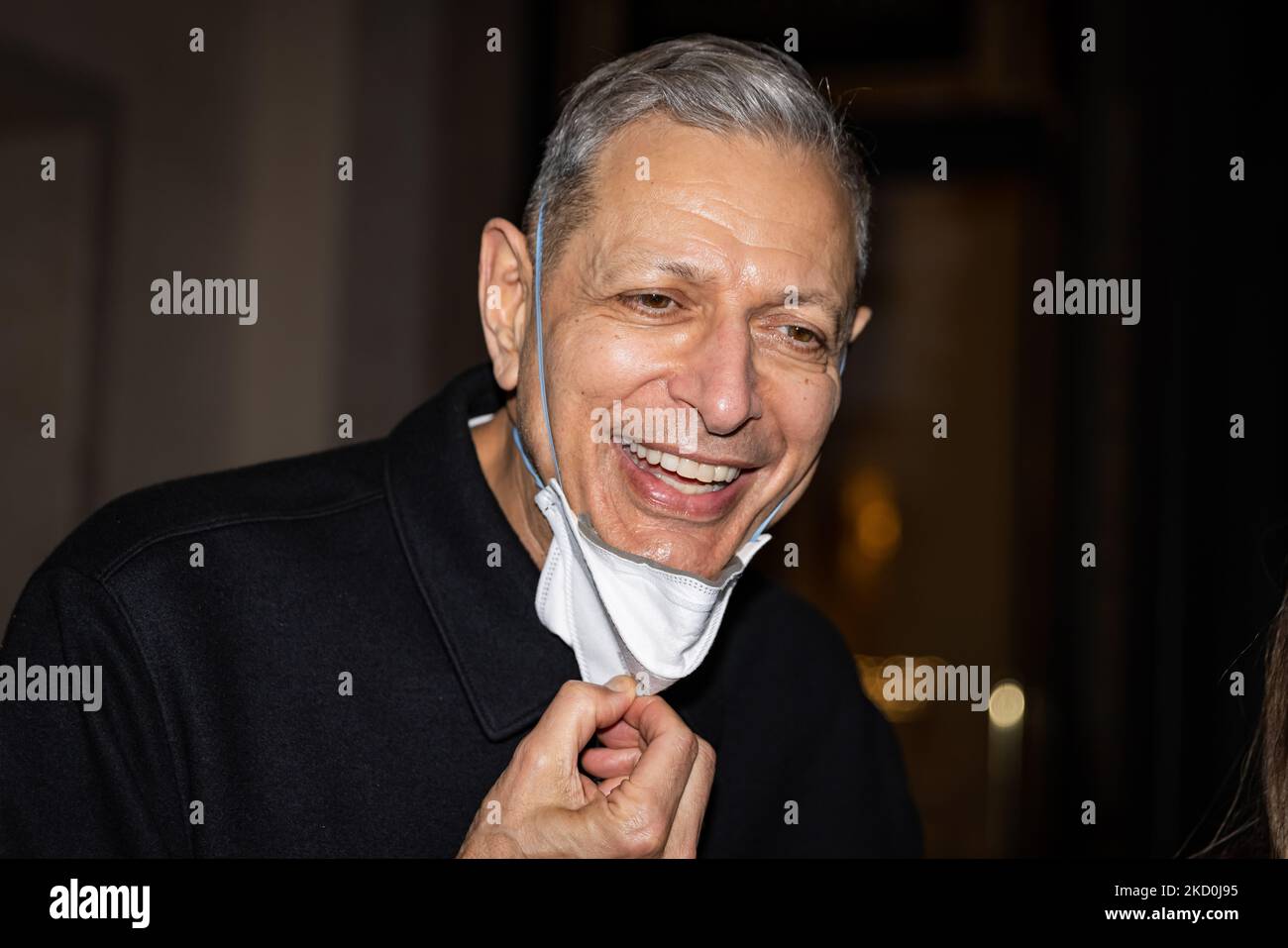 Jeff Goldblum leaves his hotel during the Milan Men's Fashion Week ...