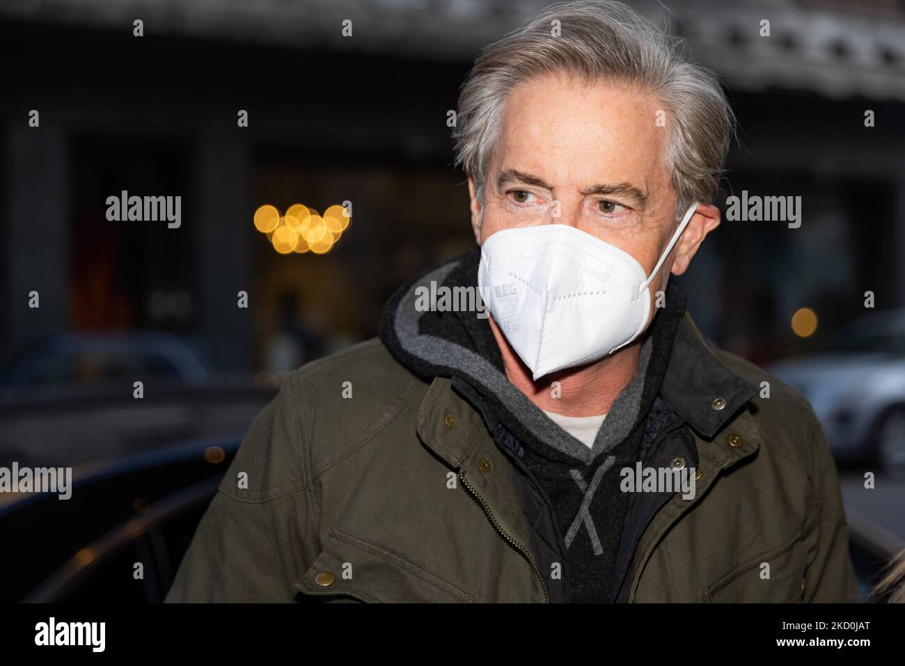 Kyle Merritt MacLachlan leaves his hotel during the Milan Men's Fashion ...
