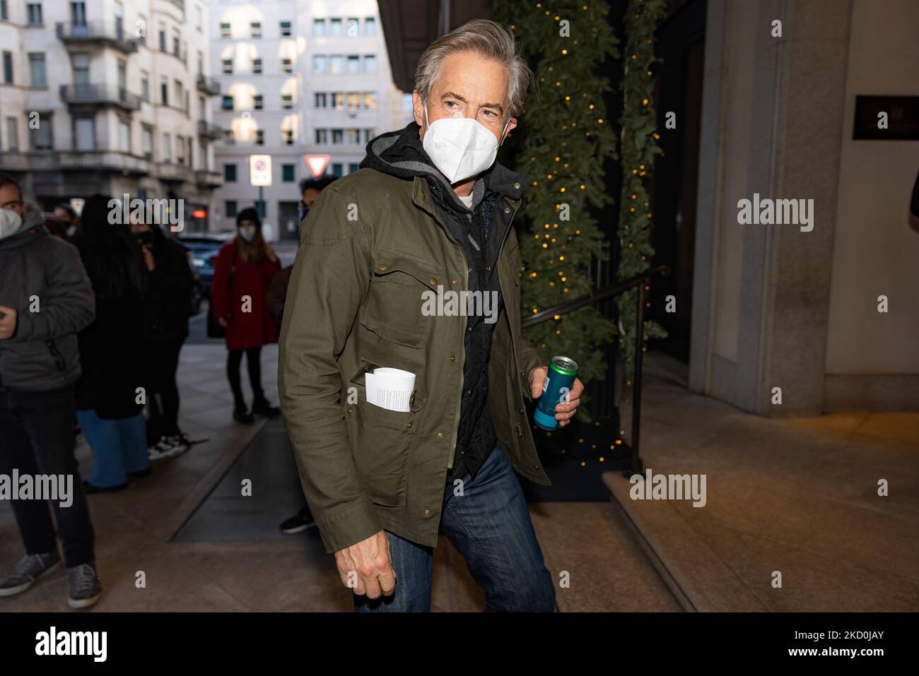 Kyle Merritt MacLachlan leaves his hotel during the Milan Men's Fashion ...