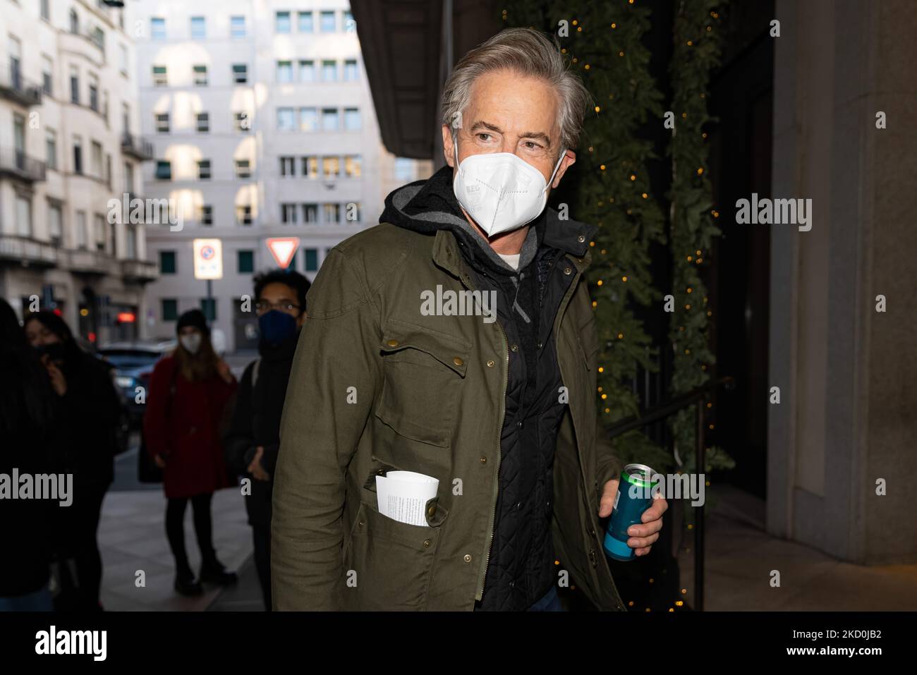 Kyle Merritt MacLachlan leaves his hotel during the Milan Men's Fashion ...