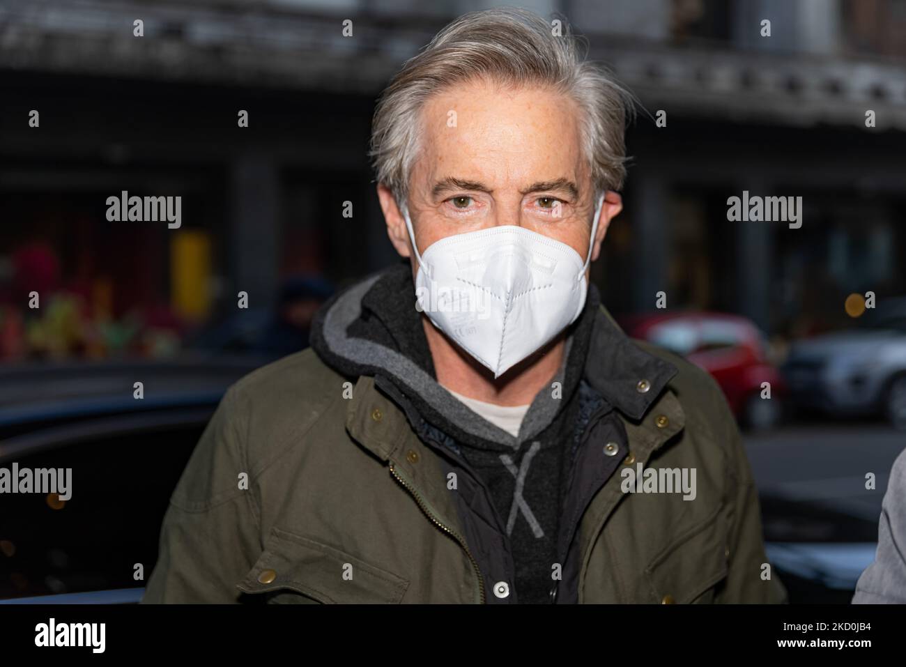 Kyle Merritt MacLachlan leaves his hotel during the Milan Men's Fashion ...